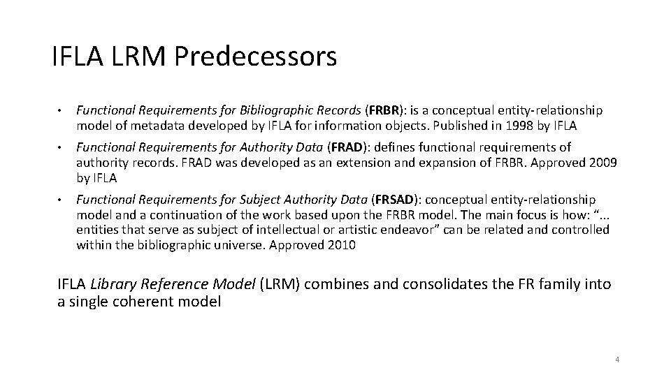What is IFLA LRM LRM Module 1 Standing
