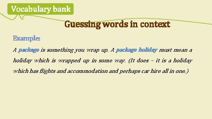 Unit 1 What is Tourism Skills focus Listening