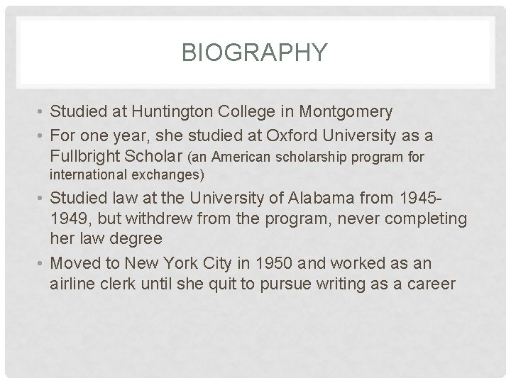 TO KILL A MOCKINGBIRD AN INTRODUCTION NELL HARPER