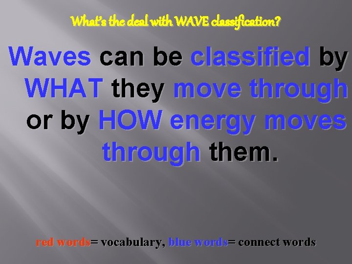 WHATS THE DEAL WITH WAVE CLASSIFICATION Coach Dave