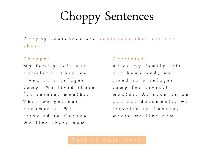 Sentence Problem by group 5 START NOW LOADING