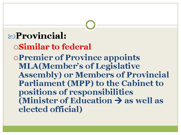Government and Law Making TODAYS DATE HERE Branches