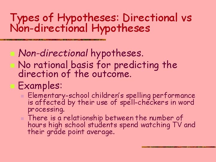 FDN 5000 Research Methods Research Questions and Hypotheses
