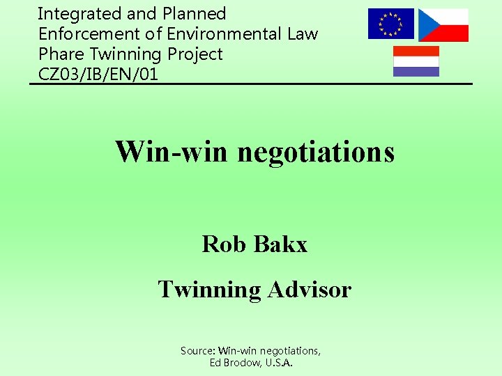 Integrated and Planned Enforcement of Environmental Law Phare