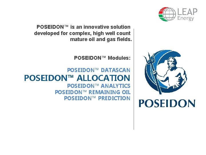 A RESERVOIR MANAGEMENT REVOLUTION POWERED BY POSEIDON A