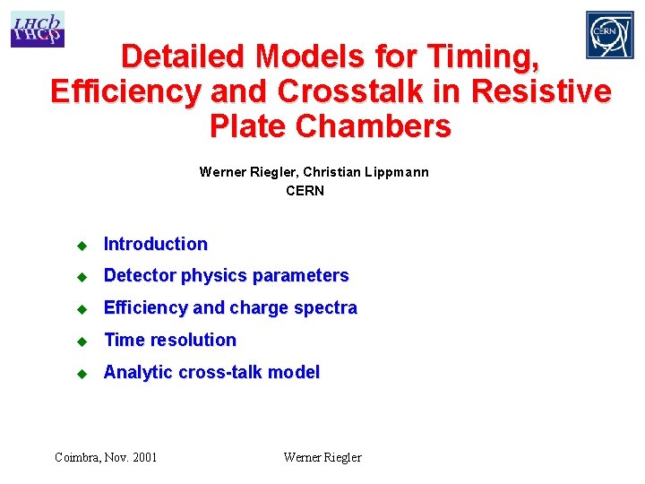Detailed Models for Timing Efficiency and Crosstalk in