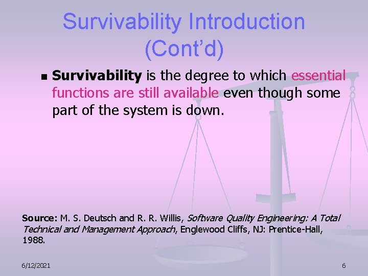 From Survivability To Risk Management Near Optimal Defense