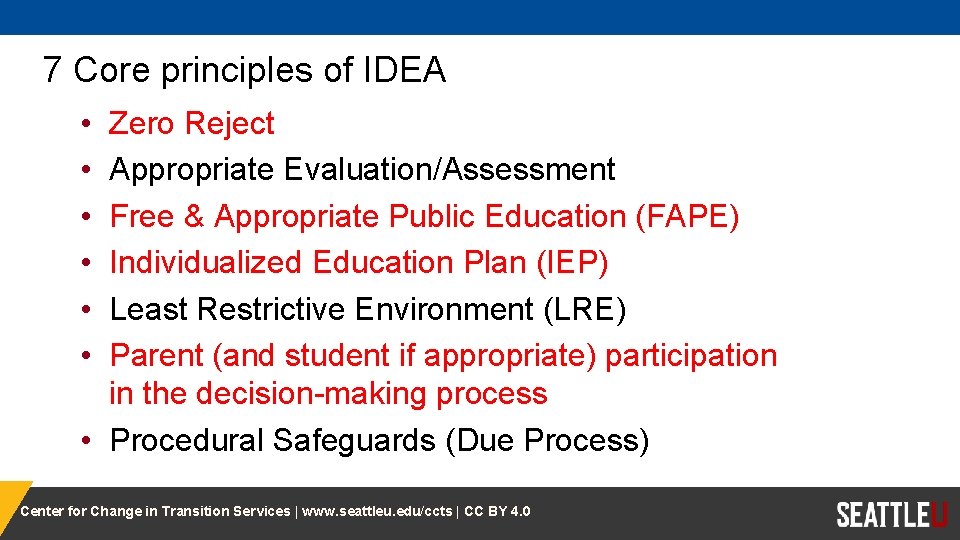 Special Education The Basics Center for Change in