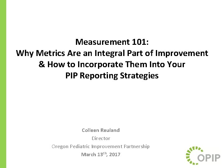 Measurement 101 Why Metrics Are an Integral Part