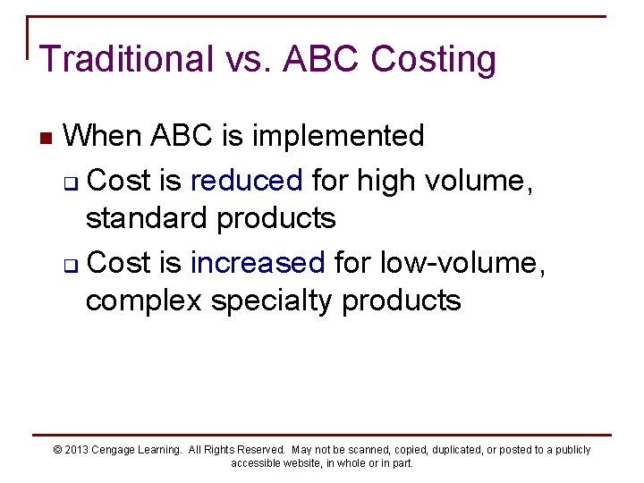 Chapter 4 ActivityBased Management and Activity Based Costing