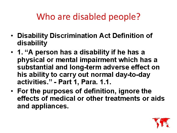 Lets get some equality for disabled pepple in