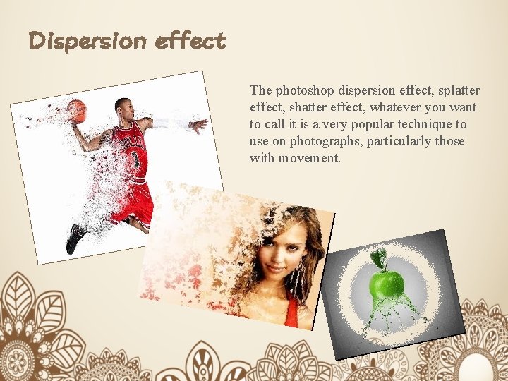 Giving an image a dispersion effect in Photoshop