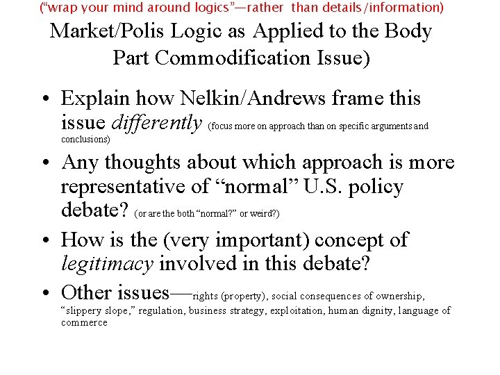 wrap your mind around logicsrather than detailsinformation MarketPolis
