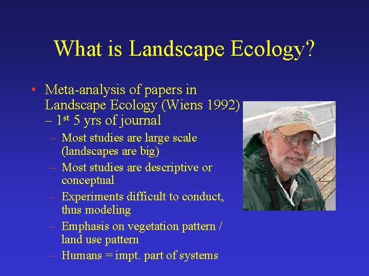 habitat interspersion Leopolds Law of Interspersion Human Land