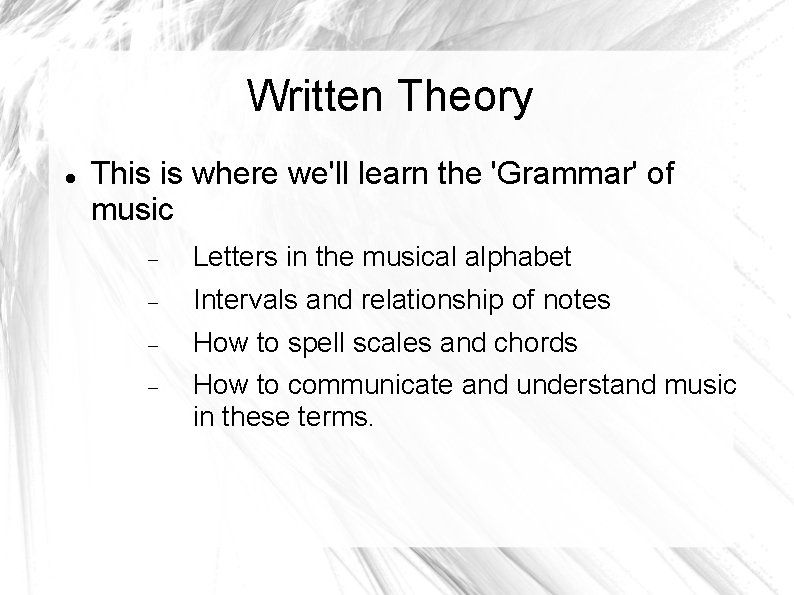Intro to Music Theory What is Music Theory
