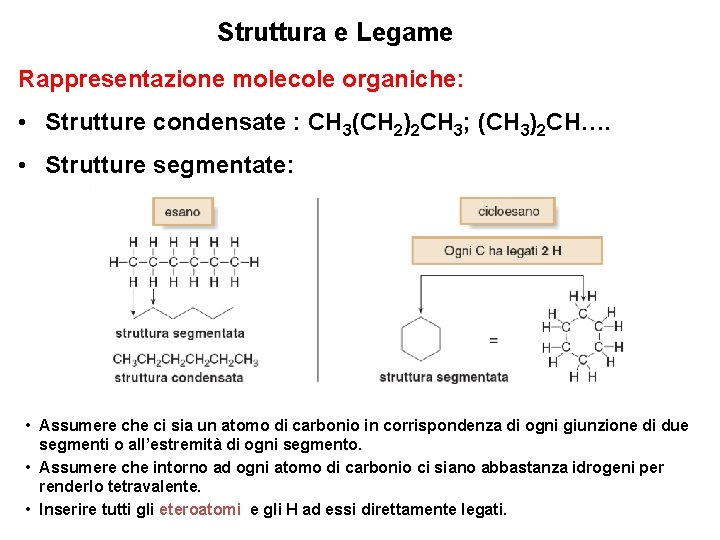Chimica Organica e Biologica Prof Erik Laurini ALCANI