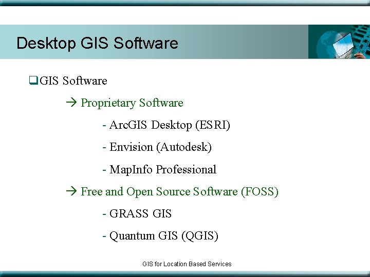 GIS For Location Based Services Shashika Biyanwila Independent