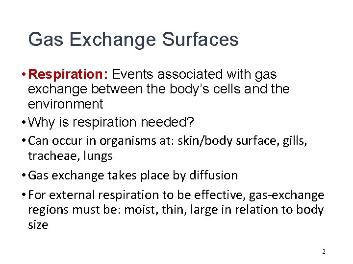 Respiratory Systems Chapter 35 BIOL 1000 Dr Mohamad