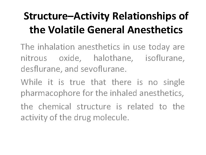 General Anesthetics By Pharmacist Omar Abdulrahman BSc MSc