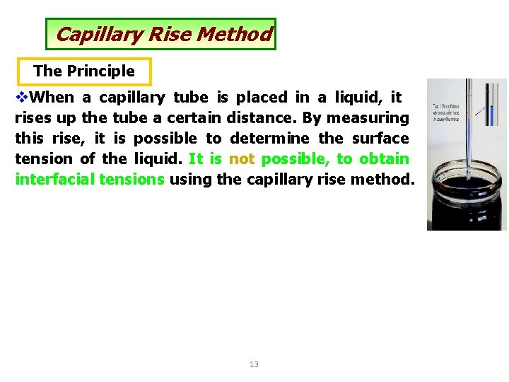 Lecture 1 The physicochemical basis of surface phenomenon