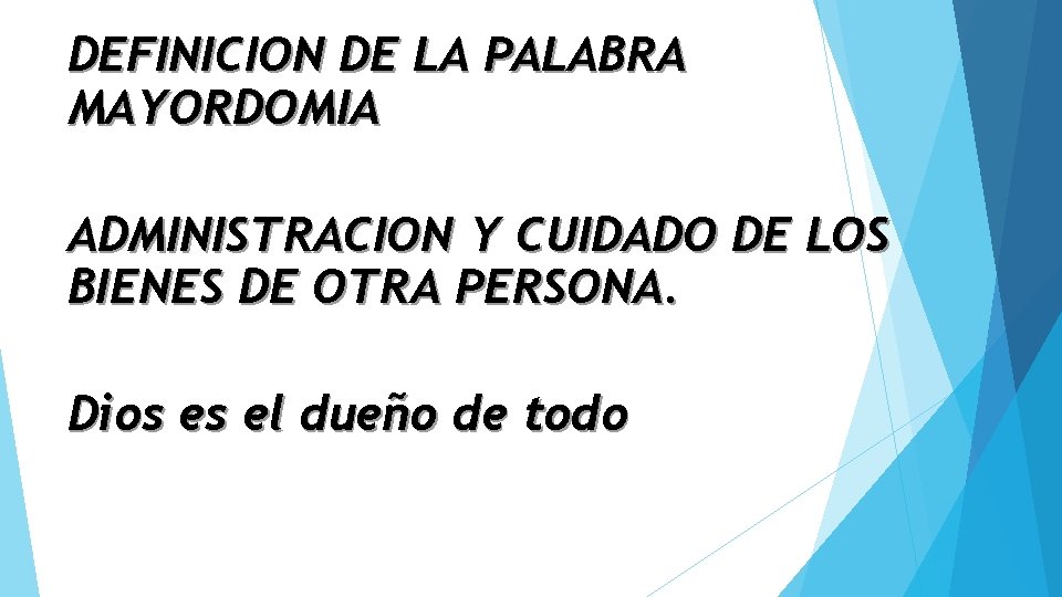 MAYORDOMIA CRISTIANA Iglesia Bautista Getseman Rio Grande Puerto