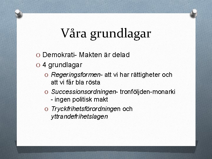 Sveriges politiska system Parti och ideologi Politik O