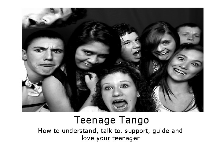 Teenage Tango How to understand talk to support