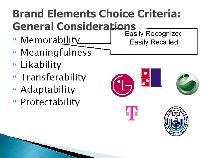 Choosing Brand Elements to Build Brand Equity Chapter