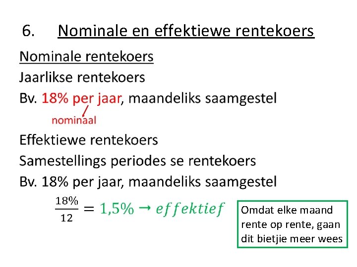 Finansile Wiskunde 2 Saamgestelde rente Voorbeeld 1 Piet