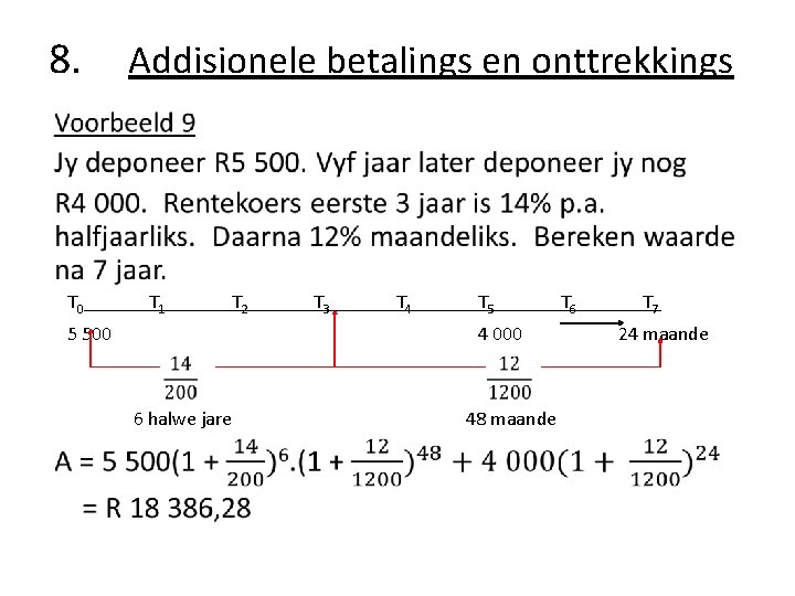Finansile Wiskunde 2 Saamgestelde rente Voorbeeld 1 Piet
