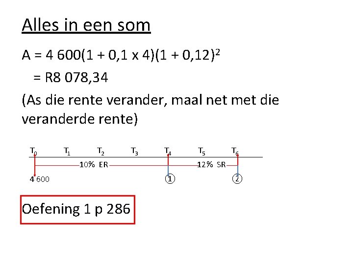 Finansile Wiskunde 2 Saamgestelde rente Voorbeeld 1 Piet