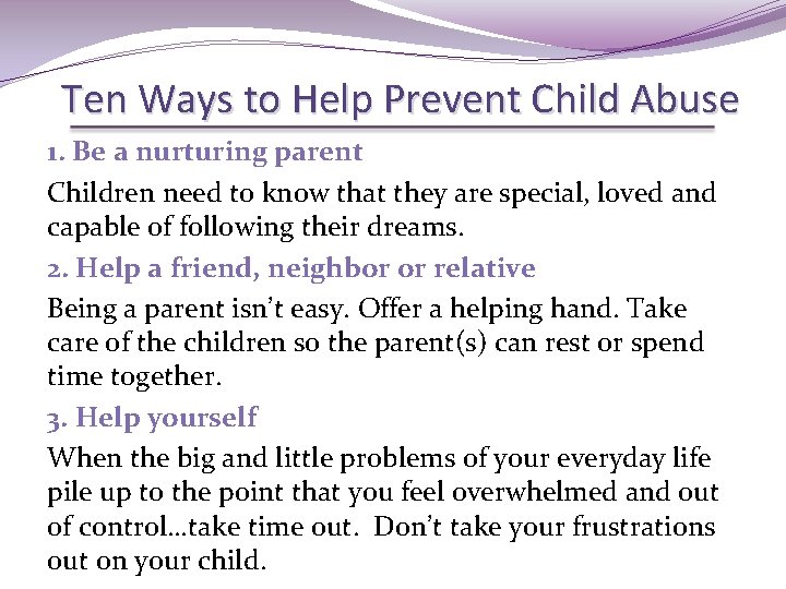 Child Abuse Learning Module Volunteer Training Level 2