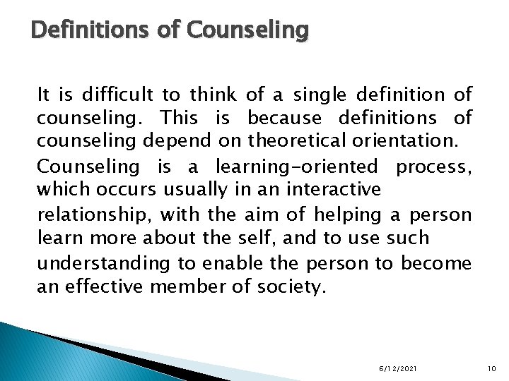 Counseling Definition Meaning and Techniques Dr Muhammad Ibrar
