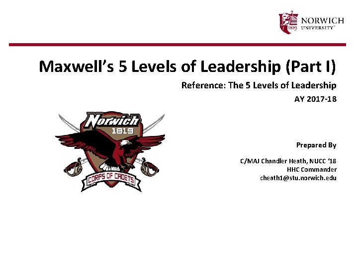 Maxwells 5 Levels of Leadership Part I Reference