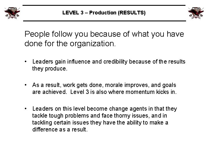 Maxwells 5 Levels of Leadership Part I Reference