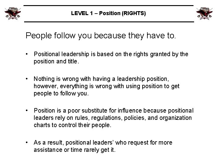 Maxwells 5 Levels of Leadership Part I Reference