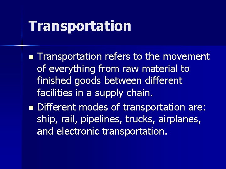 Key Concepts of Supply Chain Management Chapter 1