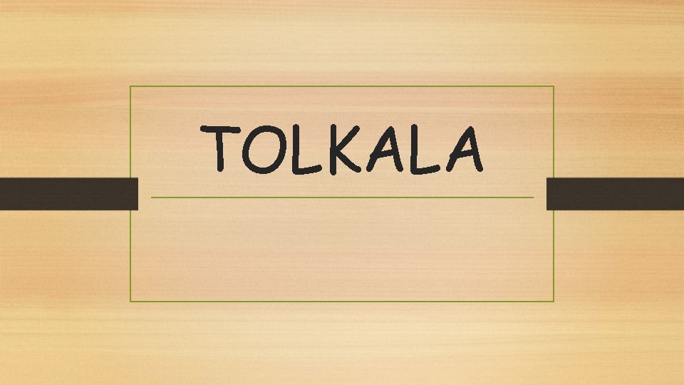 TOLKALA Pouk na daljavo Gum 6 r Datum