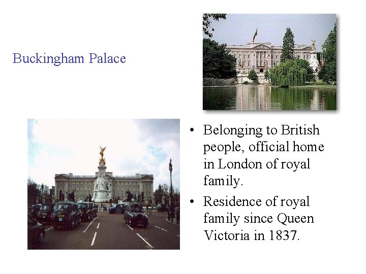 ROYAL HOMES OF GREAT BRITAIN Presented by THOMAS