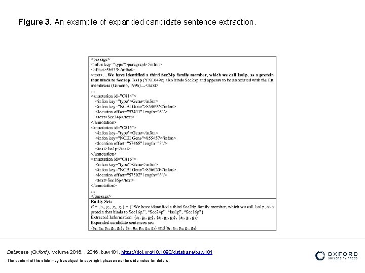 Figure 3 An example of expanded candidate sentence