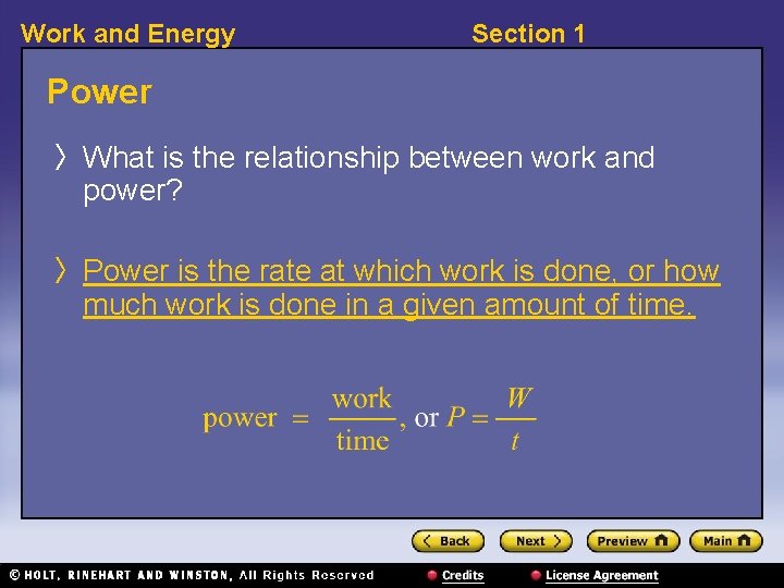 Work and Energy Section 1 What Is Work