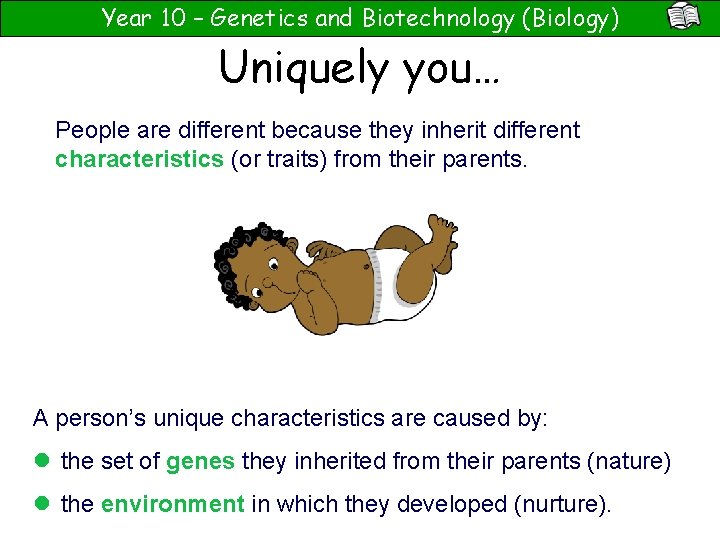 Year 10 Genetics and Biotechnology Biology Variation and