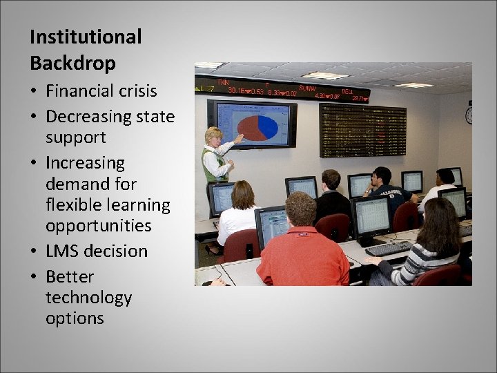 A Course Redesign Initiative at a Southern Public