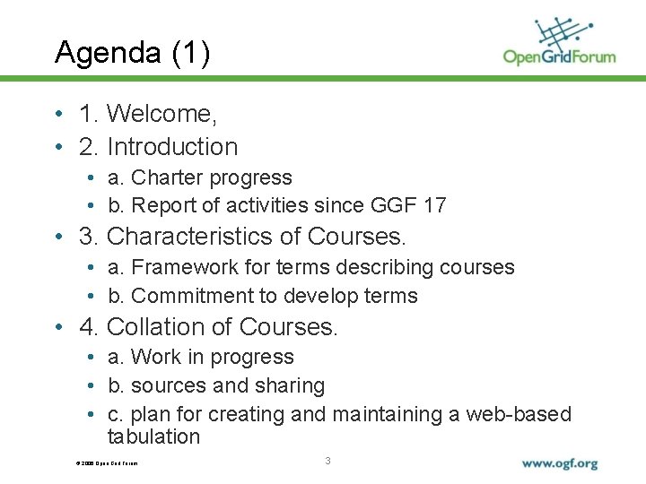 Education Training meeting agenda 2 Introductiona Charter progressb