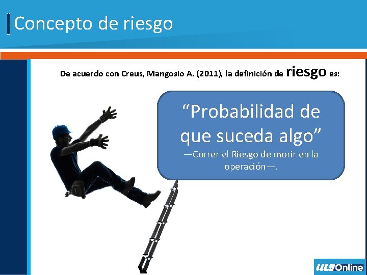 Concepto de riesgo y su clasificacin Objetivo de