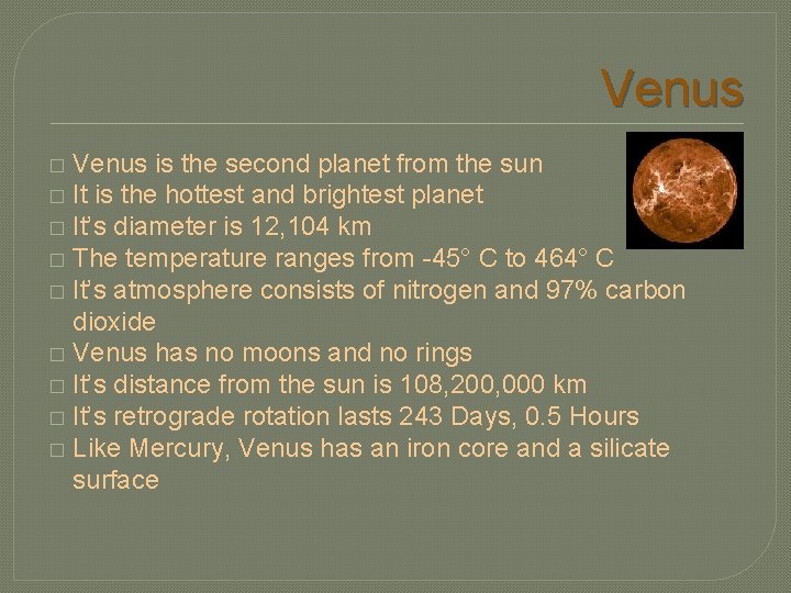 Planets of the Solar System Hilari Hopson Introduction