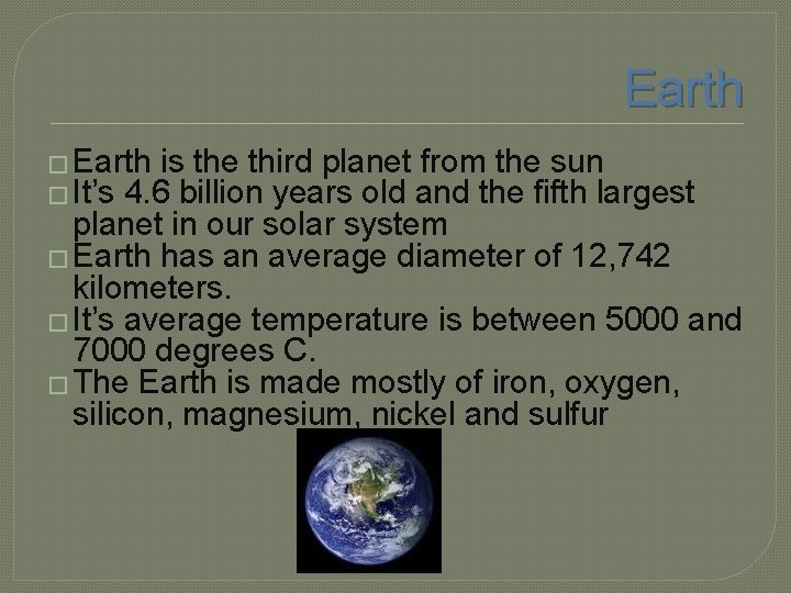Planets of the Solar System Hilari Hopson Introduction