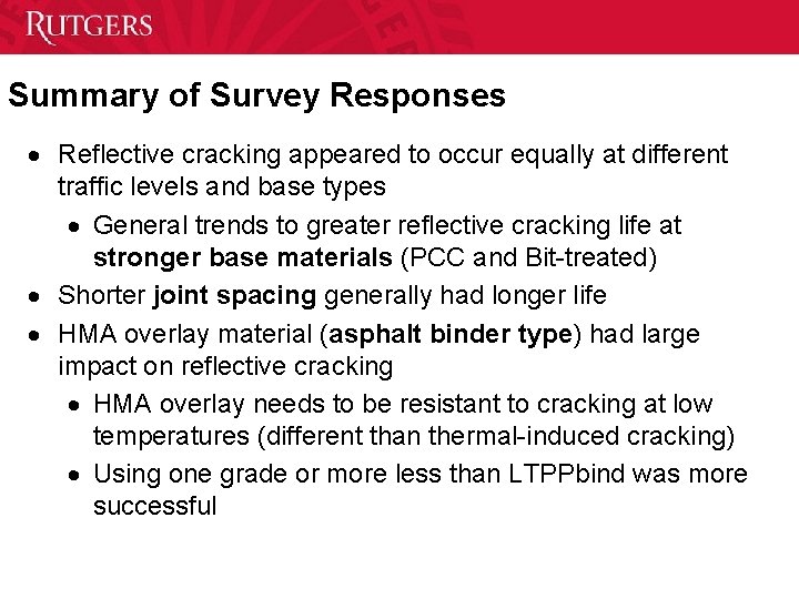 FLEXIBLE OVERLAYS FOR RIGID PAVEMENTS Camille CrichtonSumners Manager