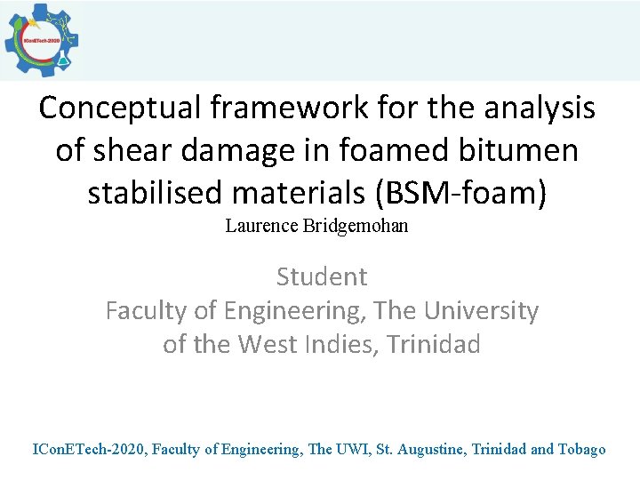 Conceptual framework for the analysis of shear damage