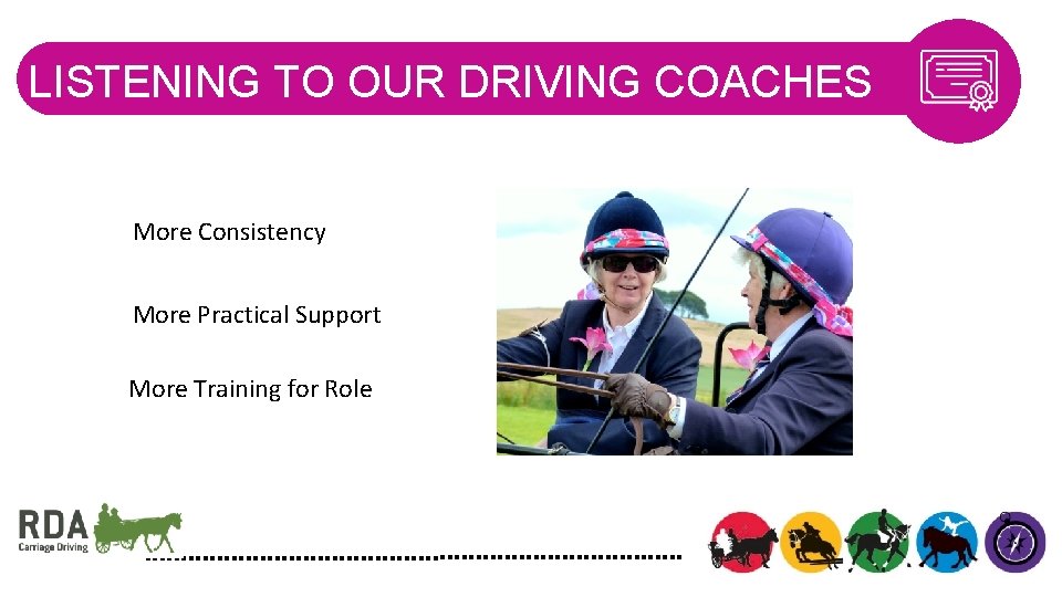 COACHING QUALIFICATIONS PATHWAY RDA CARRIAGE DRIVING COACHING PATHWAY